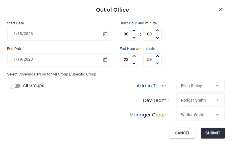 Out-of-Office Coverage
