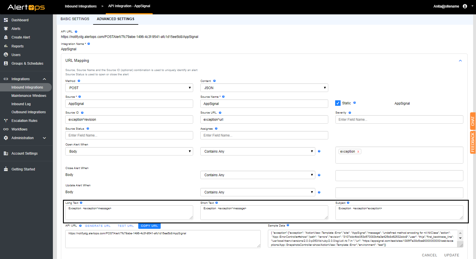 Custom URL Mapping