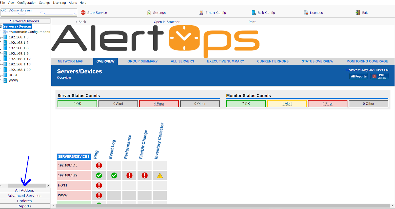 Power Admin(PA) Server Monitor