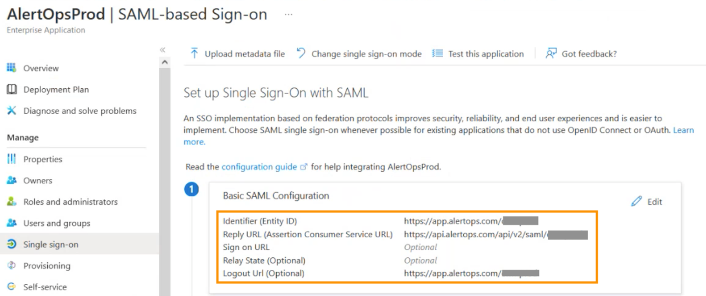 Azure Active Directory SSO