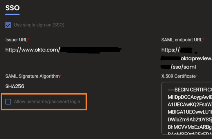 Single Sign-On (SSO)